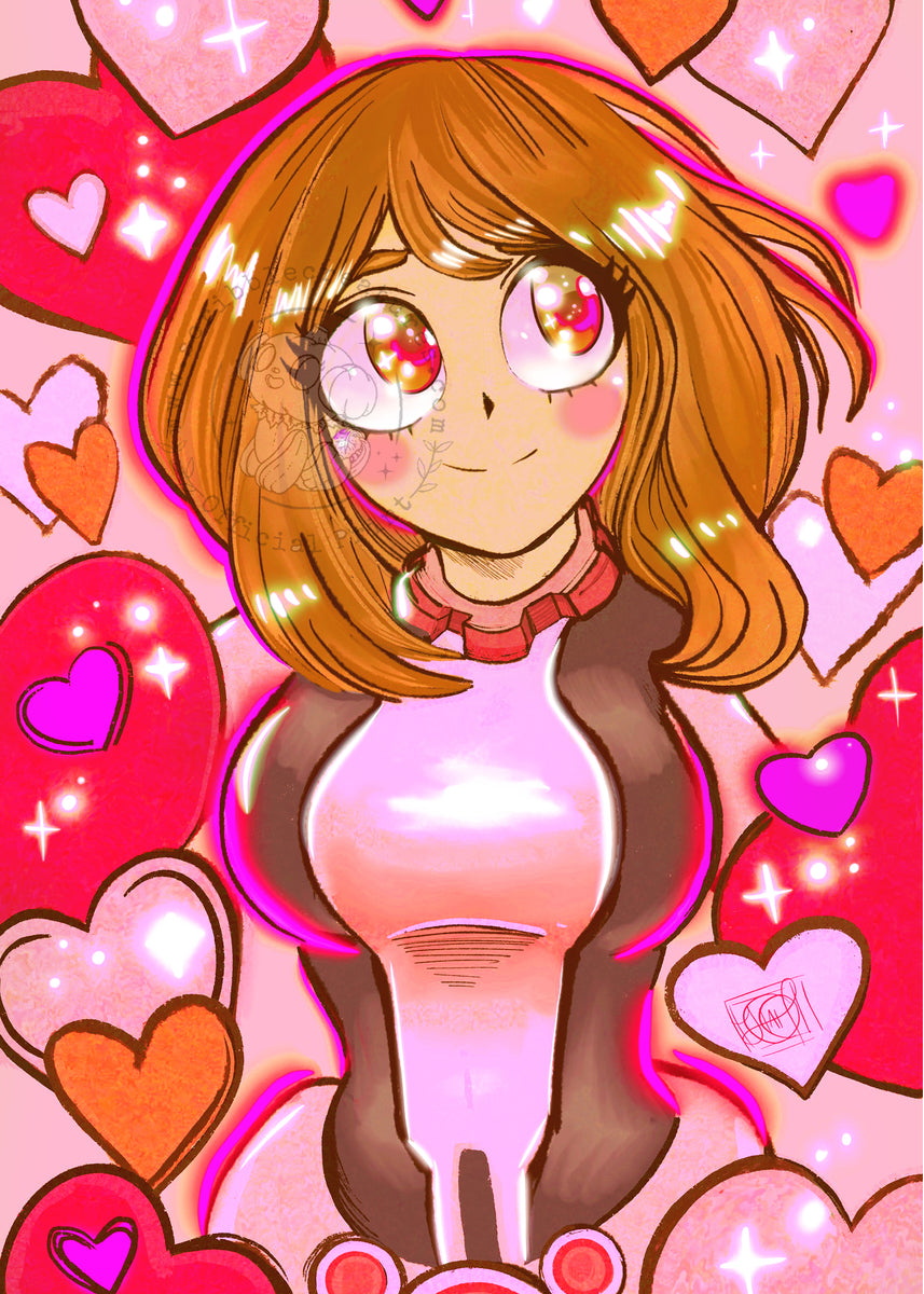 "Uravity!" MHA Original Fan Art Fine Art Print by Scribble Creatures – ScribbleCreatures